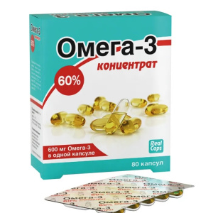 Омега-3 Концентрат 60% капс №80 купить по цене 710 ₽ в интернет аптеке ...